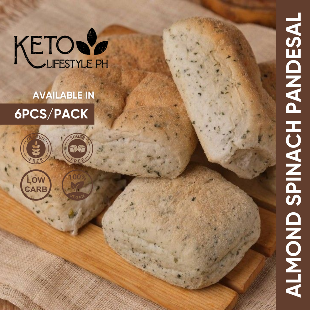 Almond Spinach Pandesal 6pcs (SUGAR-FREE/GLUTEN-FREE/LOW-CARB) – Keto ...