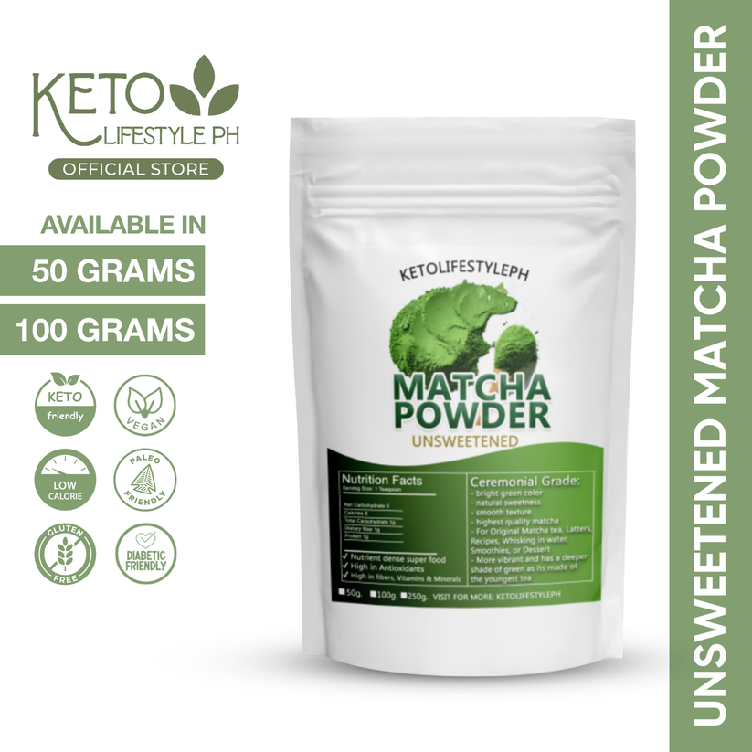 Matcha Powder Ceremonial (Unsweetened/Low-Carb/Keto) – Keto Lifestyle PH